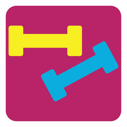 Man in gym on white background Royalty Free Vector Image