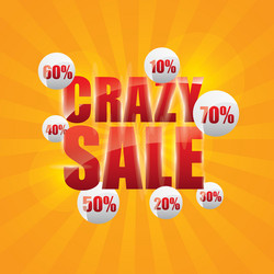 Crazy sale Royalty Free Vector Image - VectorStock