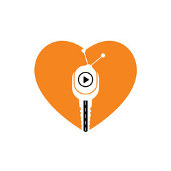 Drive tv logo design template Royalty Free Vector Image