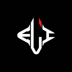 Eli letter logo creative design with graphic Vector Image