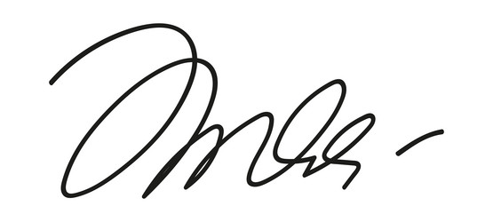 Fake autograph samples hand-drawn signatures Vector Image