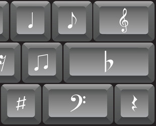 Music notes Royalty Free Vector Image - VectorStock