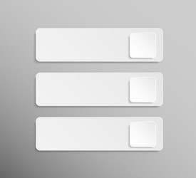 Paper banner design mockup rectangle Royalty Free Vector