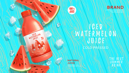 Mineral water promo banner Royalty Free Vector Image