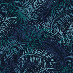 Brown camo pattern with tropical foliage palm leaf