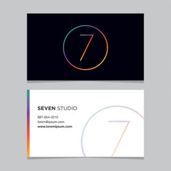 Business card template Royalty Free Vector Image