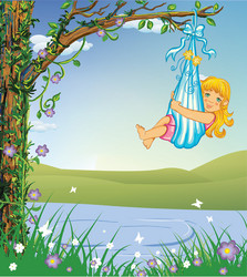 Children gardening and planting Royalty Free Vector Image