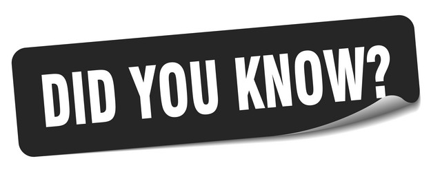 Did you know sticker label Royalty Free Vector Image