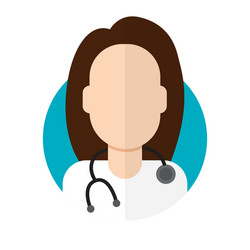 Female doctor design icon Royalty Free Vector Image
