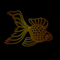 Golden Fish Fairy Tale Vector Images (71)