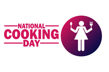 National cooking day Royalty Free Vector Image