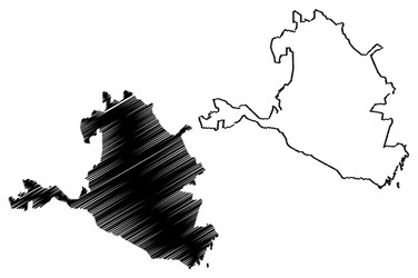 Kalmykia map Royalty Free Vector Image - VectorStock