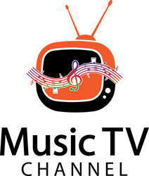 Music tv logo design templatemusic channel Vector Image