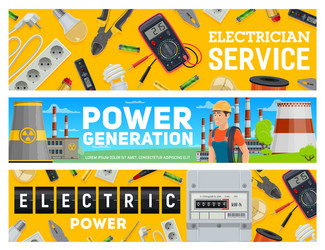 Electrician Banner Vector Images (over 650)