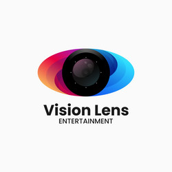 Color vision logo design Royalty Free Vector Image