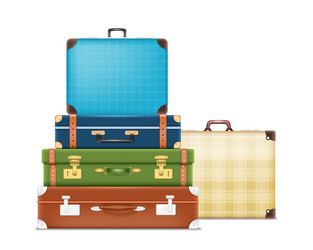 Stacked Luggage Vector Images (over 810)