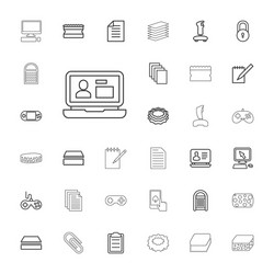 15 pad icons Royalty Free Vector Image - VectorStock