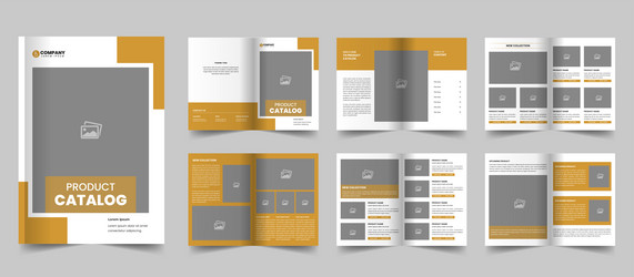 Product catalog template and business catalogue Vector Image