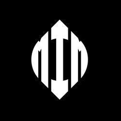 Mim logo letter design Royalty Free Vector Image