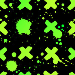 White cross painted with spray paint Royalty Free Vector