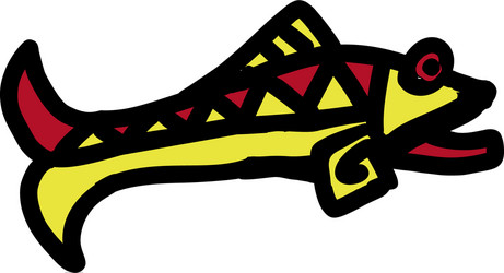 Fish Drawing Aztec Vector Images (86)