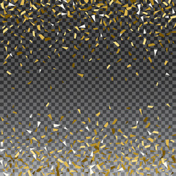 Abstract gold glitter splatter background Vector Image