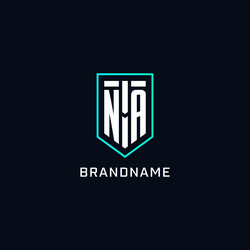 Letter na wedding monogram logo design Royalty Free Vector