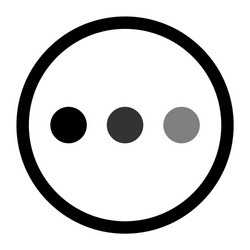 More icon symbol isolated on white background Vector Image