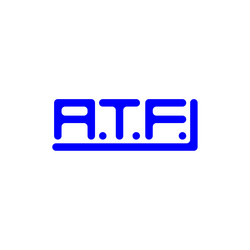 Atf letter logo creative design with graphic Vector Image