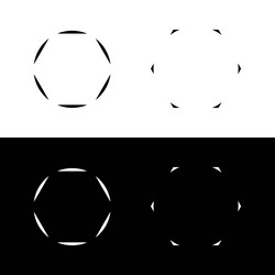 Round circular banner frames borders circle logo Vector Image