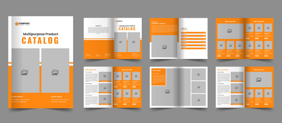 Product catalog template and showcase Royalty Free Vector