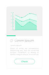 Layered area infographic chart design template Vector Image
