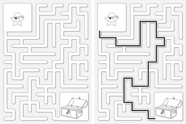 Easy grapes maze Royalty Free Vector Image - VectorStock