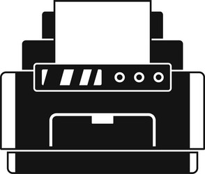 Pc print icon simple printer press Royalty Free Vector Image
