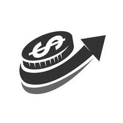 Fundraising financial logo template icon brand Vector Image