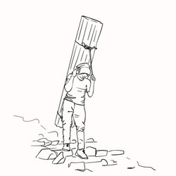 Man of Carrying Heavy Load Vector Images (over 550)