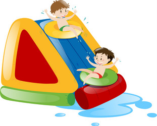 Boy Sliding Down the Slide Vector Images (over 320)