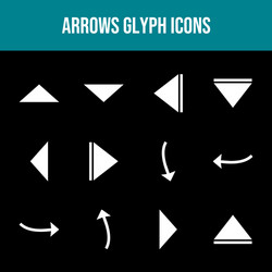 Beautiful arrows icon set Royalty Free Vector Image