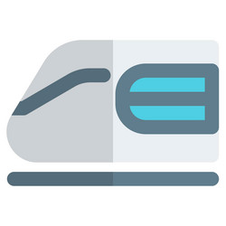 High speed double decker train Royalty Free Vector Image