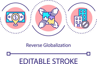 Global protection of investment loop concept icon Vector Image