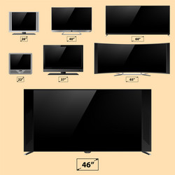 Tv screen retro monitor template electronic device