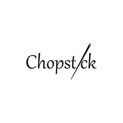 Chopstick icon logo Royalty Free Vector Image - VectorStock
