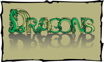Dragon Fonts Vector Images (over 730)