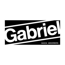 Gabriel shock absorbers logo Royalty Free Vector Image