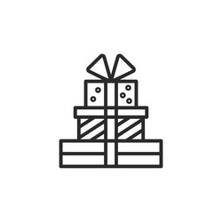 Gift Line Icon Vector Images (over 130,000)