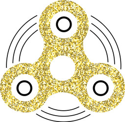 Gold Fidget Spinner Vector Images (32)