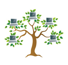 Apple tree Royalty Free Vector Image - VectorStock