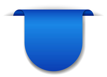 Isolated blue button on white background Vector Image