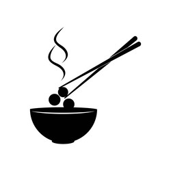 Chopstick icon logo Royalty Free Vector Image - VectorStock
