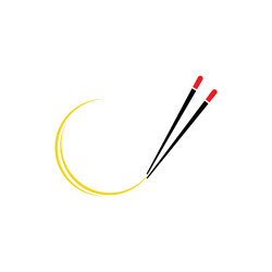 Chopstick icon logo Royalty Free Vector Image - VectorStock